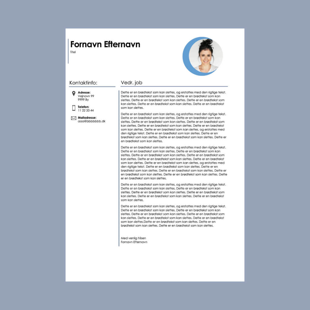 Ansøgning skabelon - 3 gratis skabeloner til Word