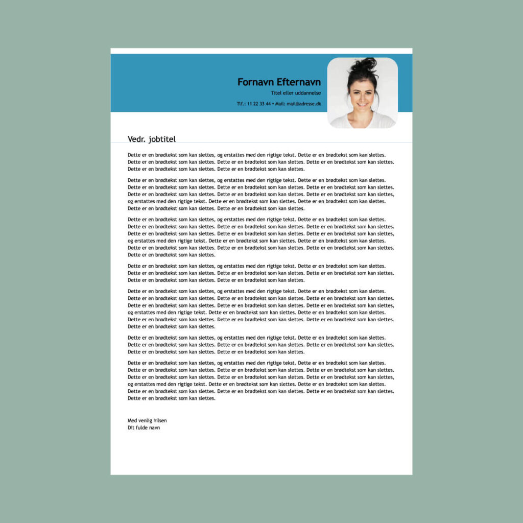 Ansøgning skabelon - 3 gratis skabeloner til Word